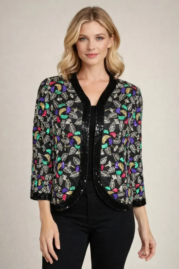 Women Hand Embellished Beaded Jackets Manufacturer | Private Label