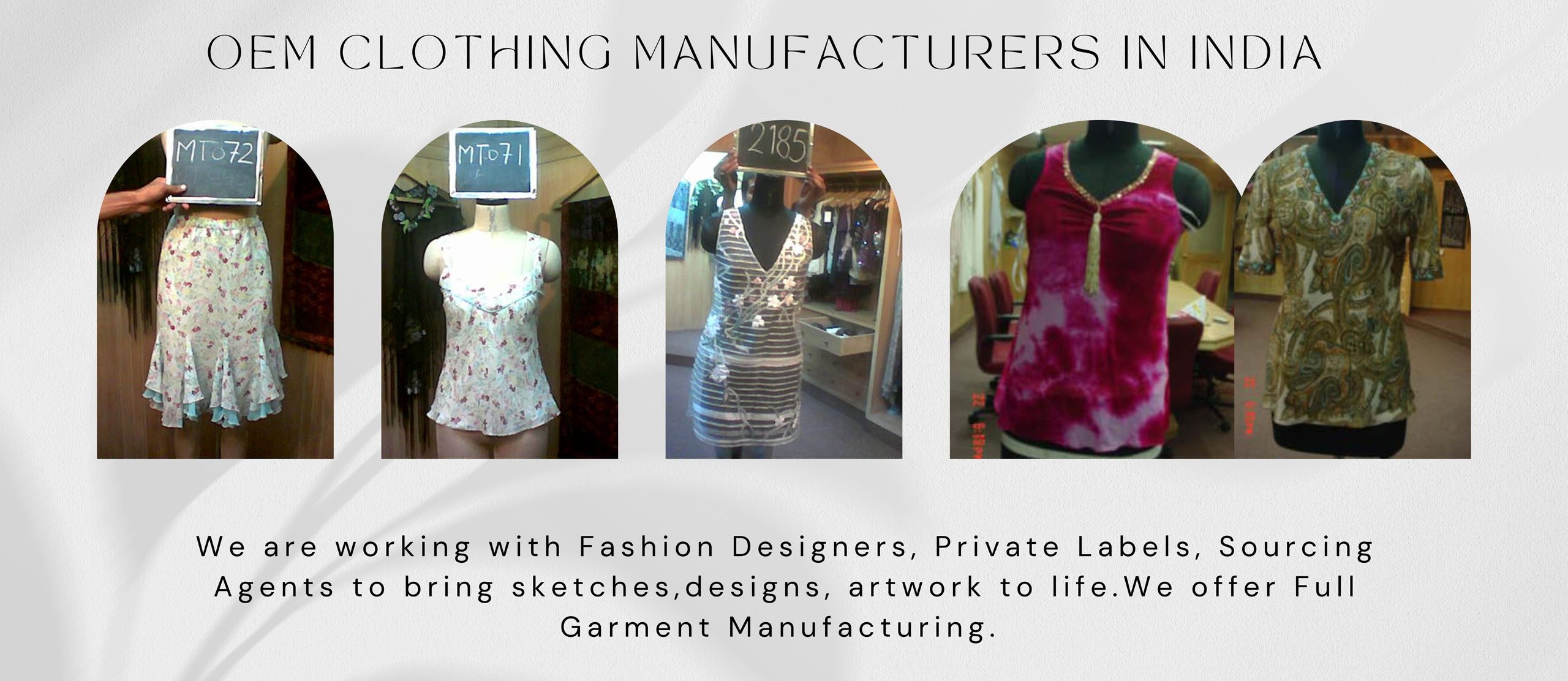 ODM & OEM Clothing Manufacturers In India - Evening Garments | Apparel ...